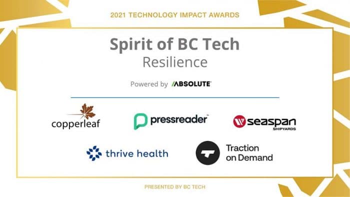 Meet the Spirit of BC Tech: Resilience 2021 TIA Finalists - BC Tech ...