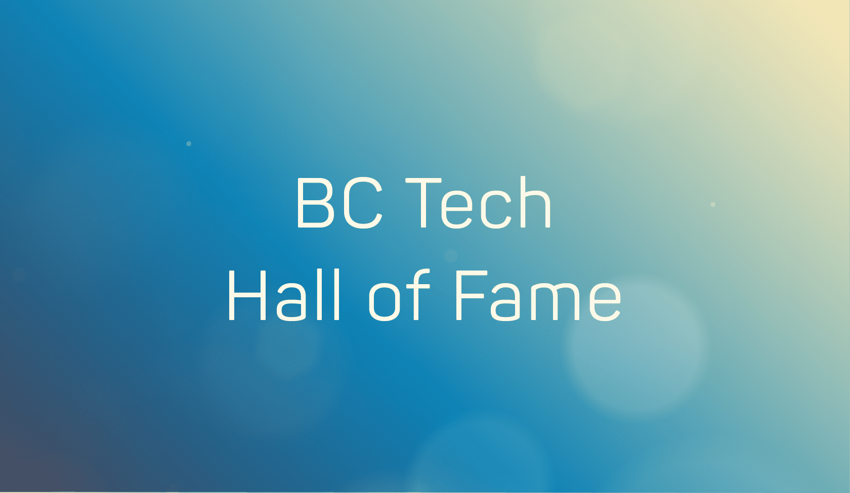 Technology Impact Awards - BC Tech Association